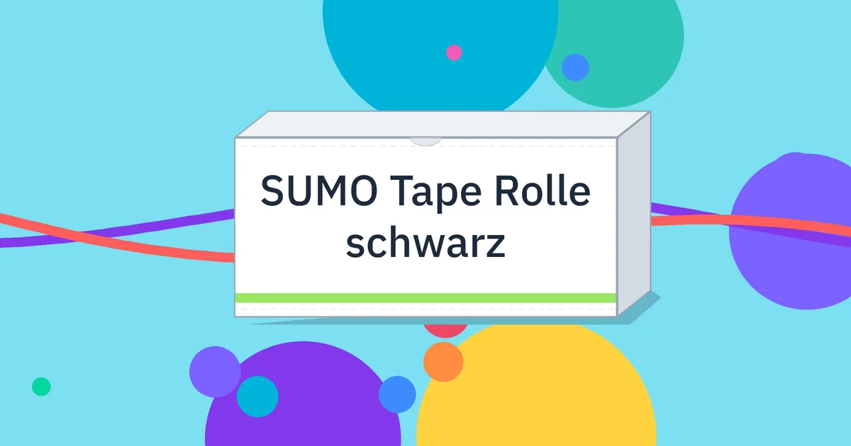 Symbolbild: Packung mit der Aufschrift SUMO Tape Rolle schwarz (PZN 19264753) – Verfügbarkeit und Bezug in Apotheken in Frankfurt am Main