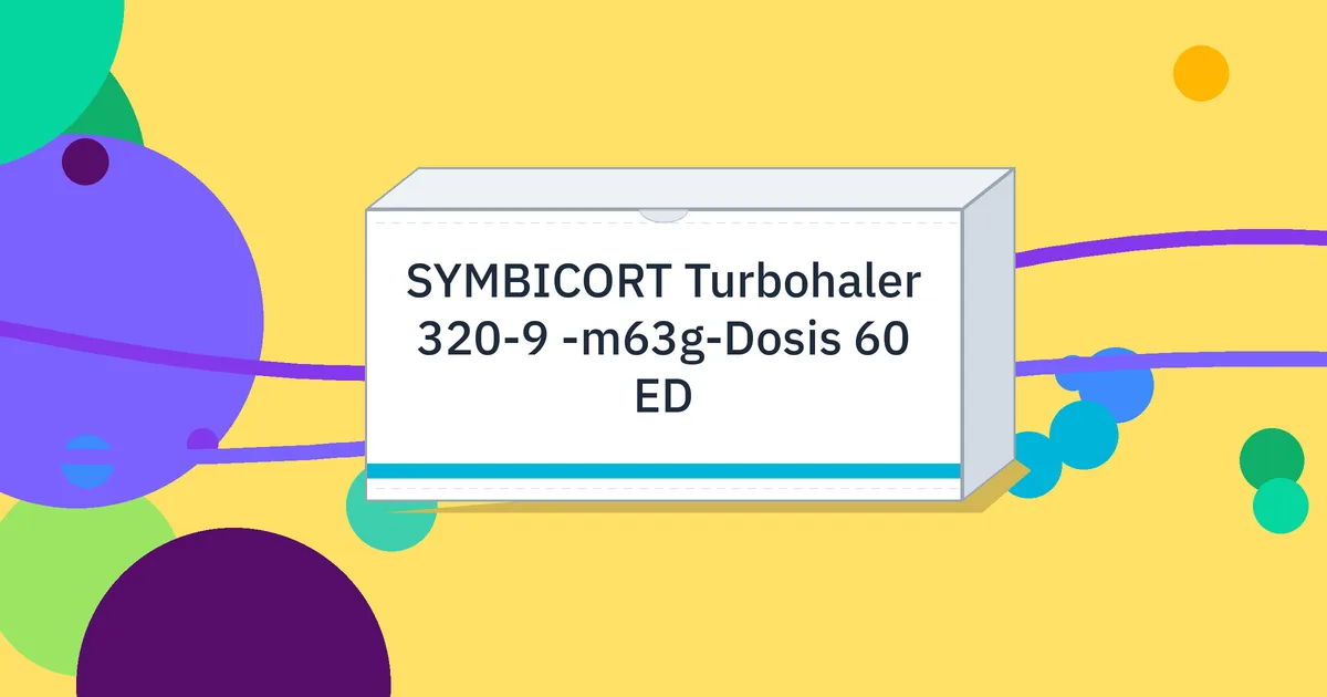 Symbolbild: Packung mit der Aufschrift SYMBICORT Turbohaler 320-9 -m63g-Dosis 60 ED (PZN 10964199) – Verfügbarkeit und Bezug in Apotheken in Frankfurt am Main