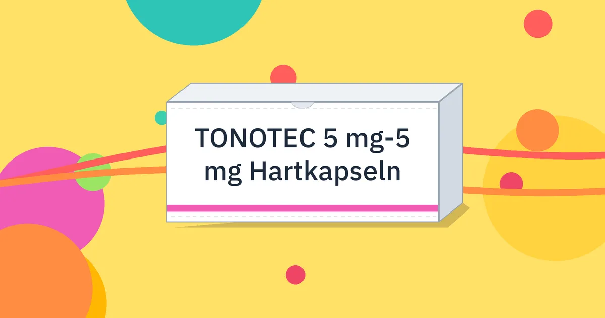 Symbolbild: Packung mit der Aufschrift TONOTEC 5 mg-5 mg Hartkapseln (PZN 08738018) – Verfügbarkeit und Bezug in Apotheken in Frankfurt am Main