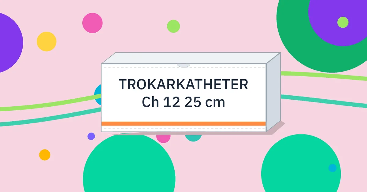 Symbolbild: Packung mit der Aufschrift TROKARKATHETER Ch 12 25 cm (PZN 03049314) – Verfügbarkeit und Bezug in Apotheken in Frankfurt am Main