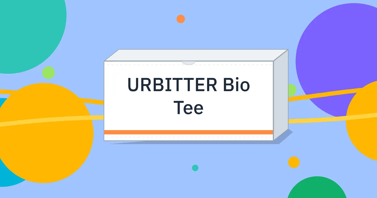 Symbolbild: Packung mit der Aufschrift URBITTER Bio Tee (PZN 07707240) – Verfügbarkeit und Bezug in Apotheken in Frankfurt am Main