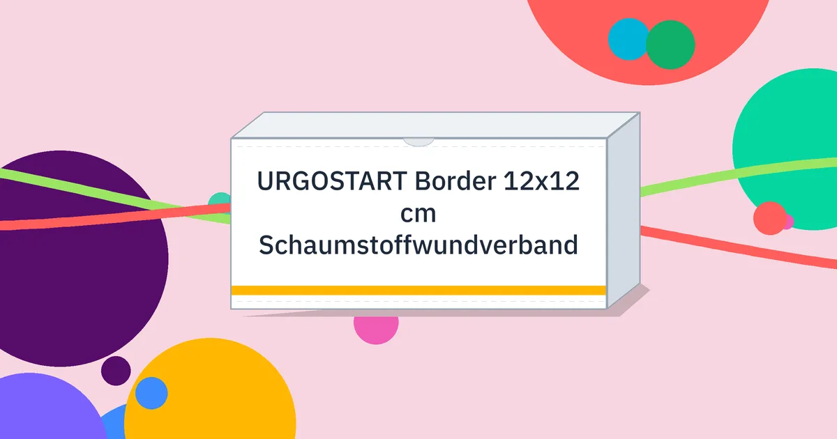Symbolbild: Packung mit der Aufschrift URGOSTART Border 12x12 cm Schaumstoffwundverband (PZN 18730615) – Verfügbarkeit und Bezug in Apotheken in Frankfurt am Main