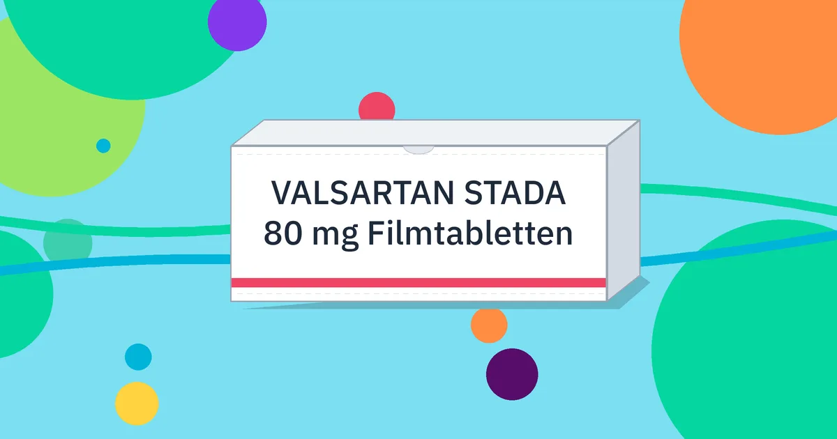 Symbolbild: Packung mit der Aufschrift VALSARTAN STADA 80 mg Filmtabletten (PZN 07778263) – Verfügbarkeit und Bezug in Apotheken in Frankfurt am Main