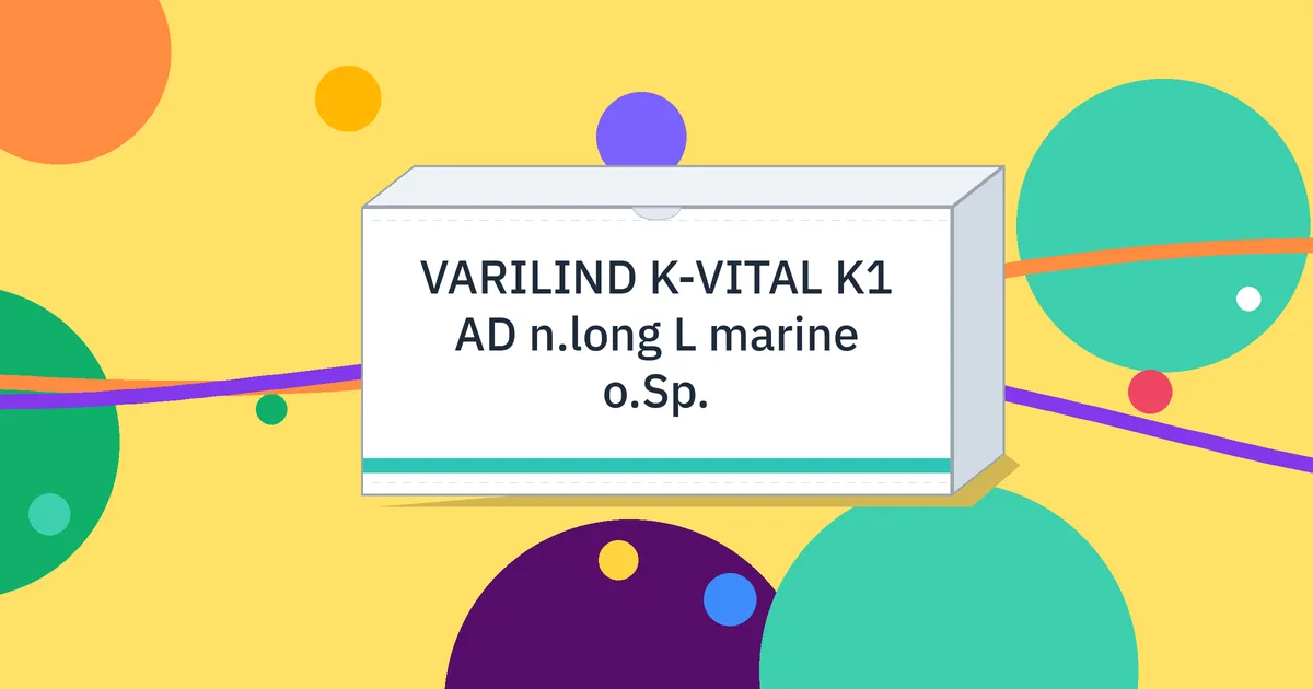Symbolbild: Packung mit der Aufschrift VARILIND K-VITAL K1 AD n.long L marine o.Sp. (PZN 20566442) – Verfügbarkeit und Bezug in Apotheken in Frankfurt am Main