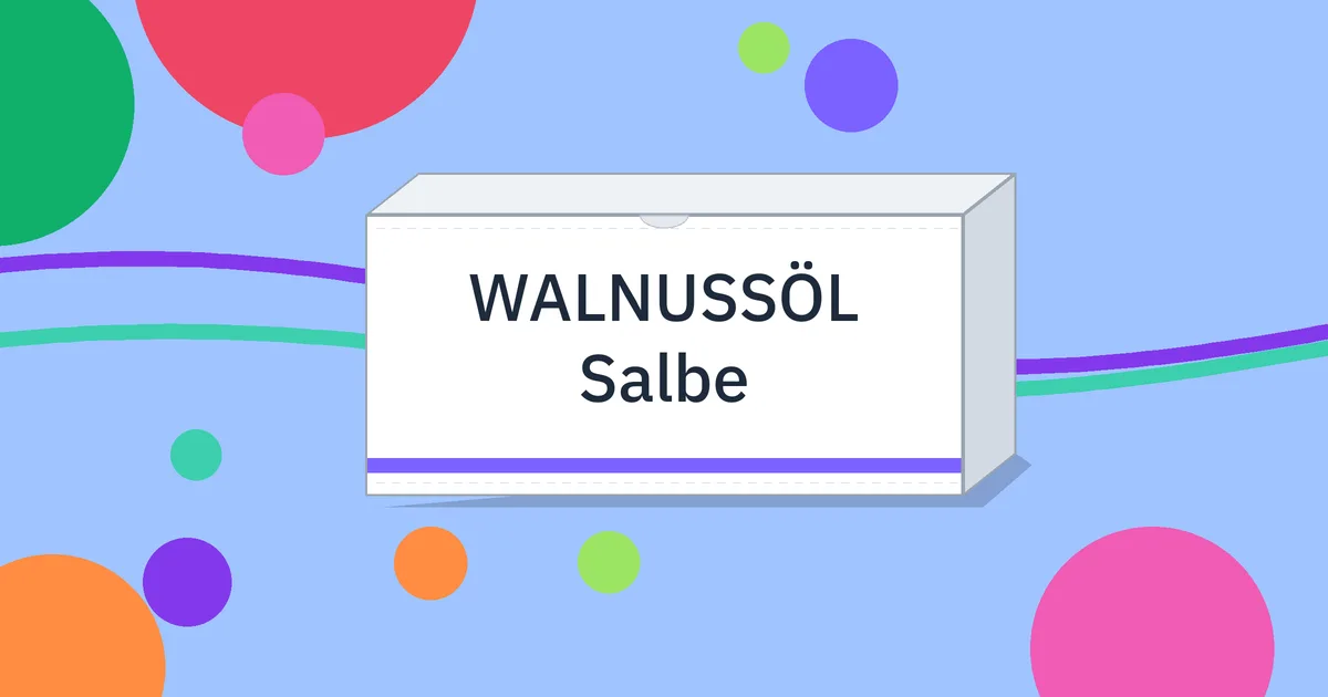 Symbolbild: Packung mit der Aufschrift WALNUSSÖL Salbe (PZN 19338776) – Verfügbarkeit und Bezug in Apotheken in Frankfurt am Main