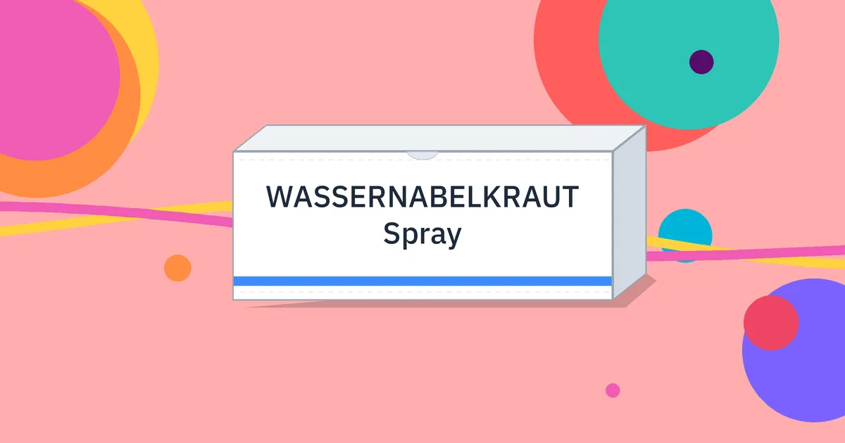 Symbolbild: Packung mit der Aufschrift WASSERNABELKRAUT Spray (PZN 19142211) – Verfügbarkeit und Bezug in Apotheken in Frankfurt am Main