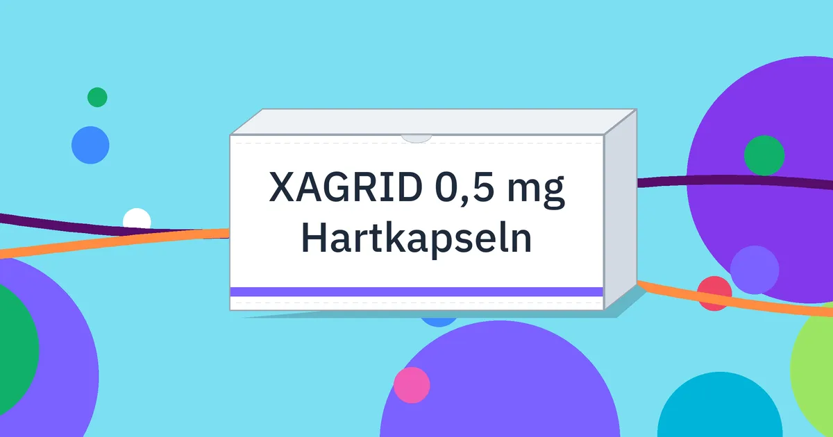 Symbolbild: Packung mit der Aufschrift XAGRID 0,5 mg Hartkapseln (PZN 15609209) – Verfügbarkeit und Bezug in Apotheken in Frankfurt am Main