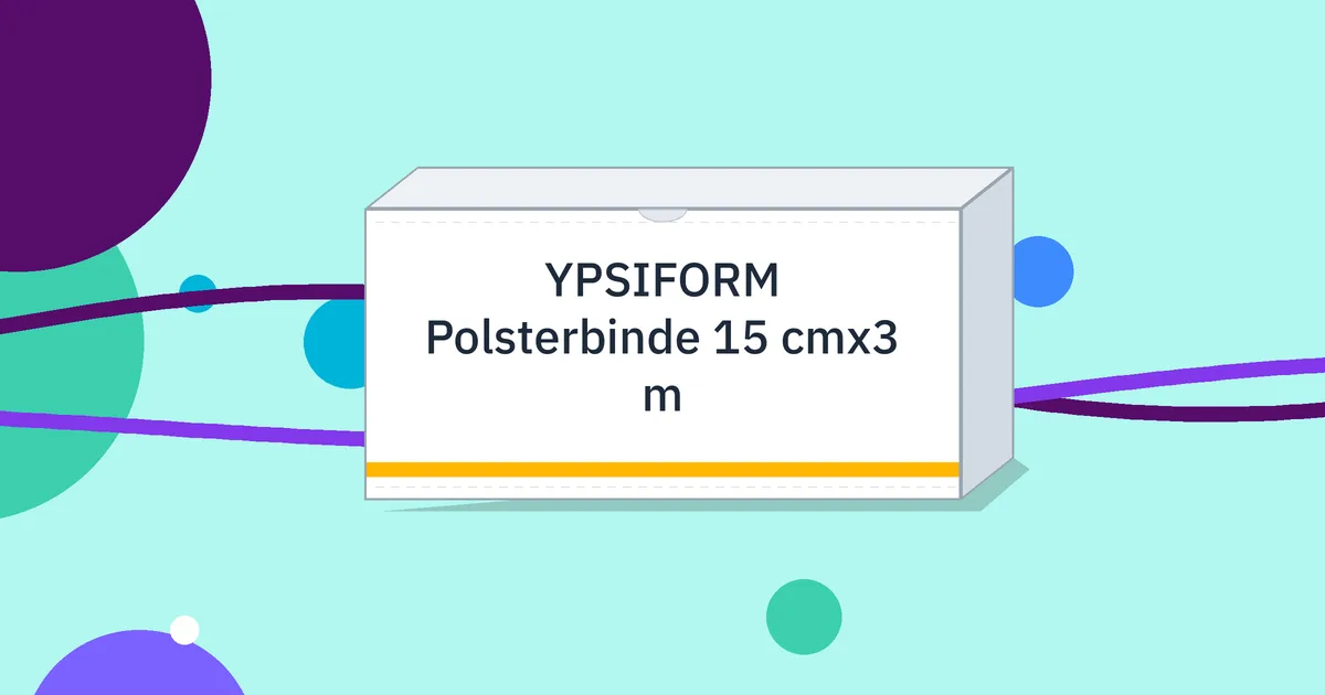 Symbolbild: Packung mit der Aufschrift YPSIFORM Polsterbinde 15 cmx3 m (PZN 20101660) – Verfügbarkeit und Bezug in Apotheken in Frankfurt am Main
