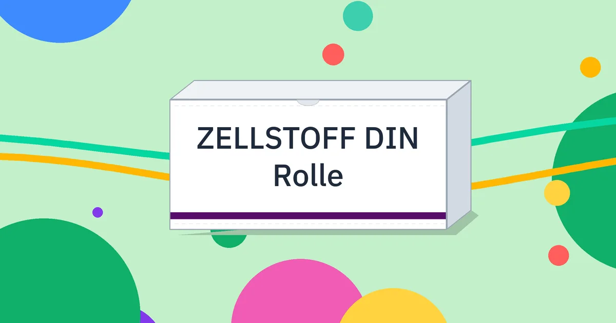 Symbolbild: Packung mit der Aufschrift ZELLSTOFF DIN Rolle (PZN 01722296) – Verfügbarkeit und Bezug in Apotheken in Frankfurt am Main