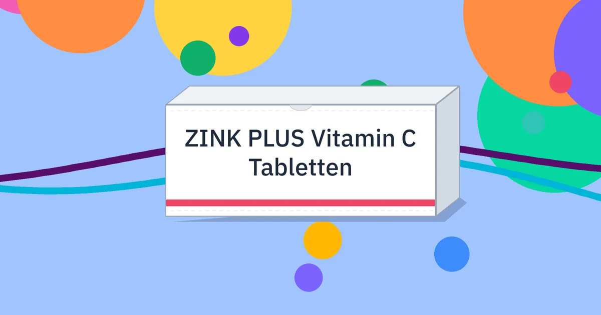 Symbolbild: Packung mit der Aufschrift ZINK PLUS Vitamin C Tabletten (PZN 20627066) – Verfügbarkeit und Bezug in Apotheken in Frankfurt am Main