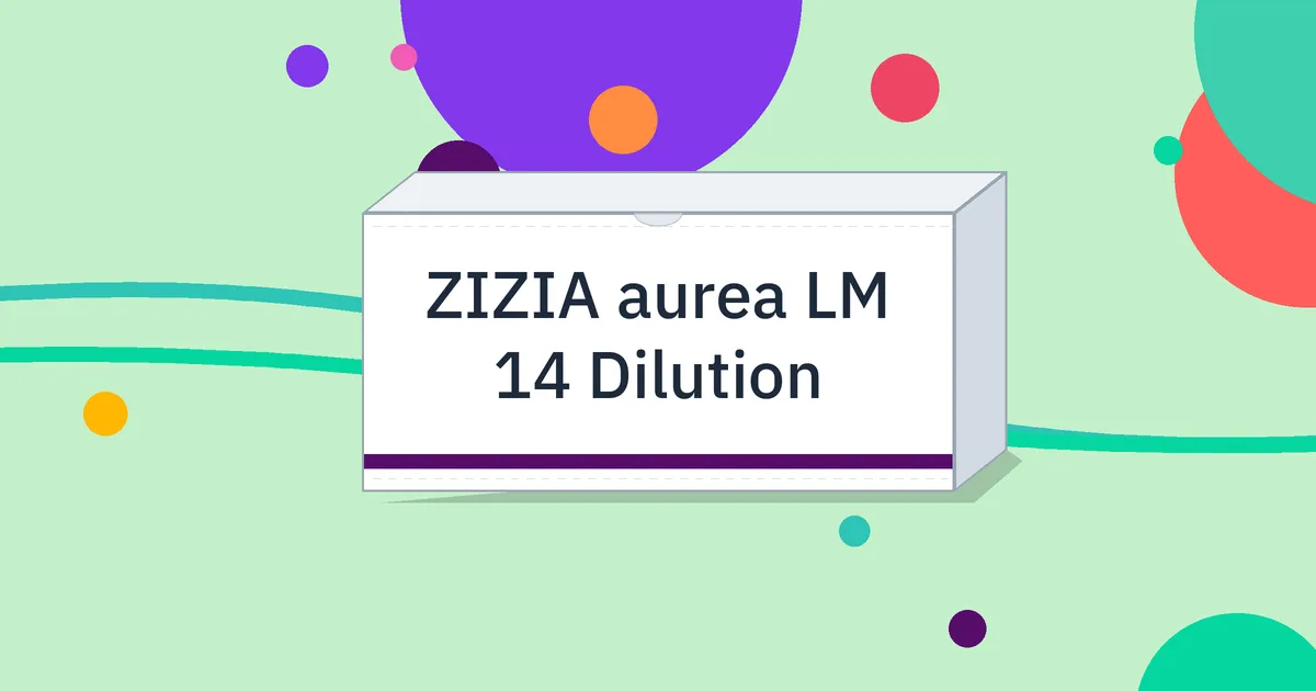 Symbolbild: Packung mit der Aufschrift ZIZIA aurea LM 14 Dilution (PZN 13303618) – Verfügbarkeit und Bezug in Apotheken in Frankfurt am Main