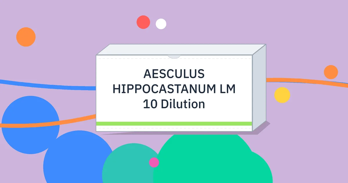Symbolbild: Packung mit der Aufschrift AESCULUS HIPPOCASTANUM LM 10 Dilution (PZN 12755376) – Verfügbarkeit und Bezug in Apotheken in Frankfurt am Main