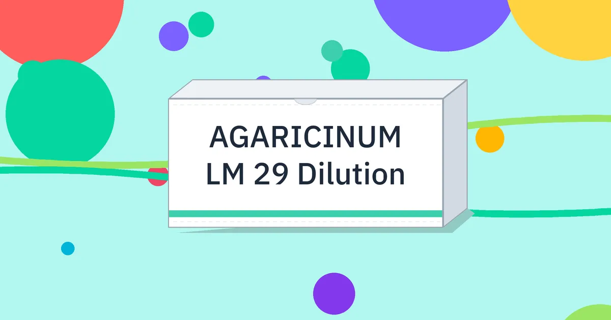 Symbolbild: Packung mit der Aufschrift AGARICINUM LM 29 Dilution (PZN 13303340) – Verfügbarkeit und Bezug in Apotheken in Frankfurt am Main