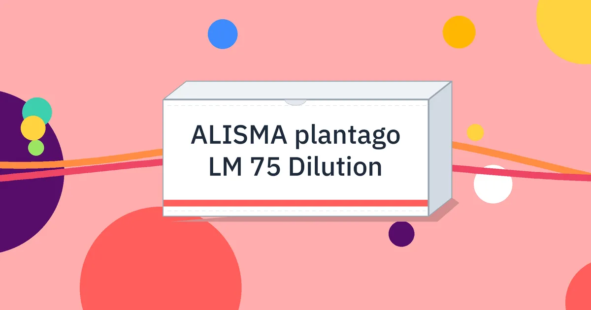 Symbolbild: Packung mit der Aufschrift ALISMA plantago LM 75 Dilution (PZN 13310860) – Verfügbarkeit und Bezug in Apotheken in Frankfurt am Main