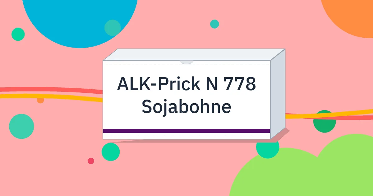 Symbolbild: Packung mit der Aufschrift ALK-Prick N 778 Sojabohne (PZN 02527817) – Verfügbarkeit und Bezug in Apotheken in Frankfurt am Main