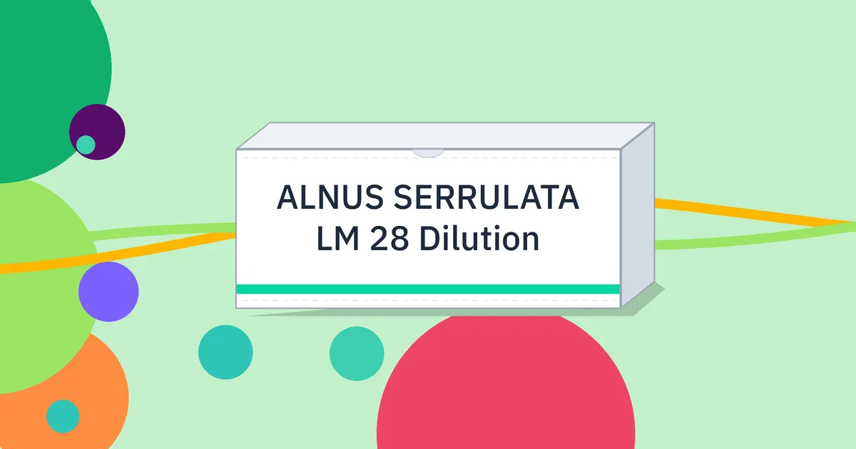 Symbolbild: Packung mit der Aufschrift ALNUS SERRULATA LM 28 Dilution (PZN 13313120) – Verfügbarkeit und Bezug in Apotheken in Frankfurt am Main