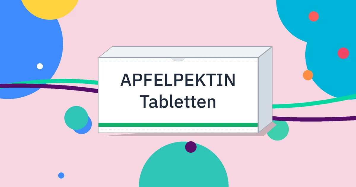 Symbolbild: Packung mit der Aufschrift APFELPEKTIN Tabletten (PZN 12442370) – Verfügbarkeit und Bezug in Apotheken in Frankfurt am Main