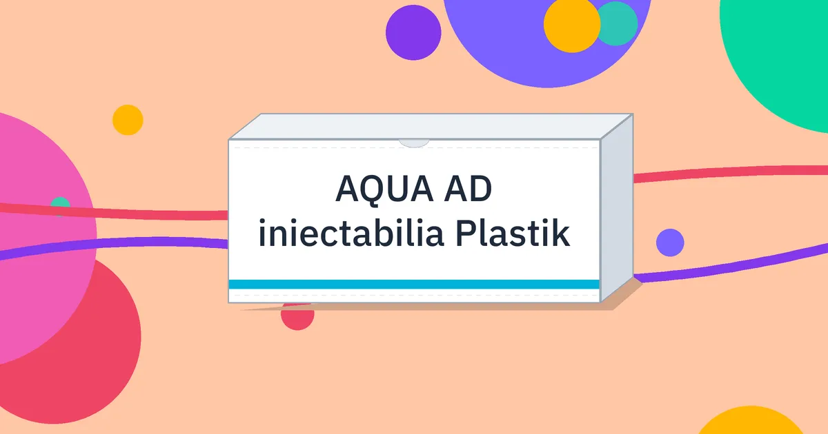 Symbolbild: Packung mit der Aufschrift AQUA AD iniectabilia Plastik (PZN 06340493) – Verfügbarkeit und Bezug in Apotheken in Frankfurt am Main