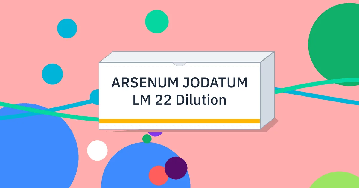 Symbolbild: Packung mit der Aufschrift ARSENUM JODATUM LM 22 Dilution (PZN 12779023) – Verfügbarkeit und Bezug in Apotheken in Frankfurt am Main