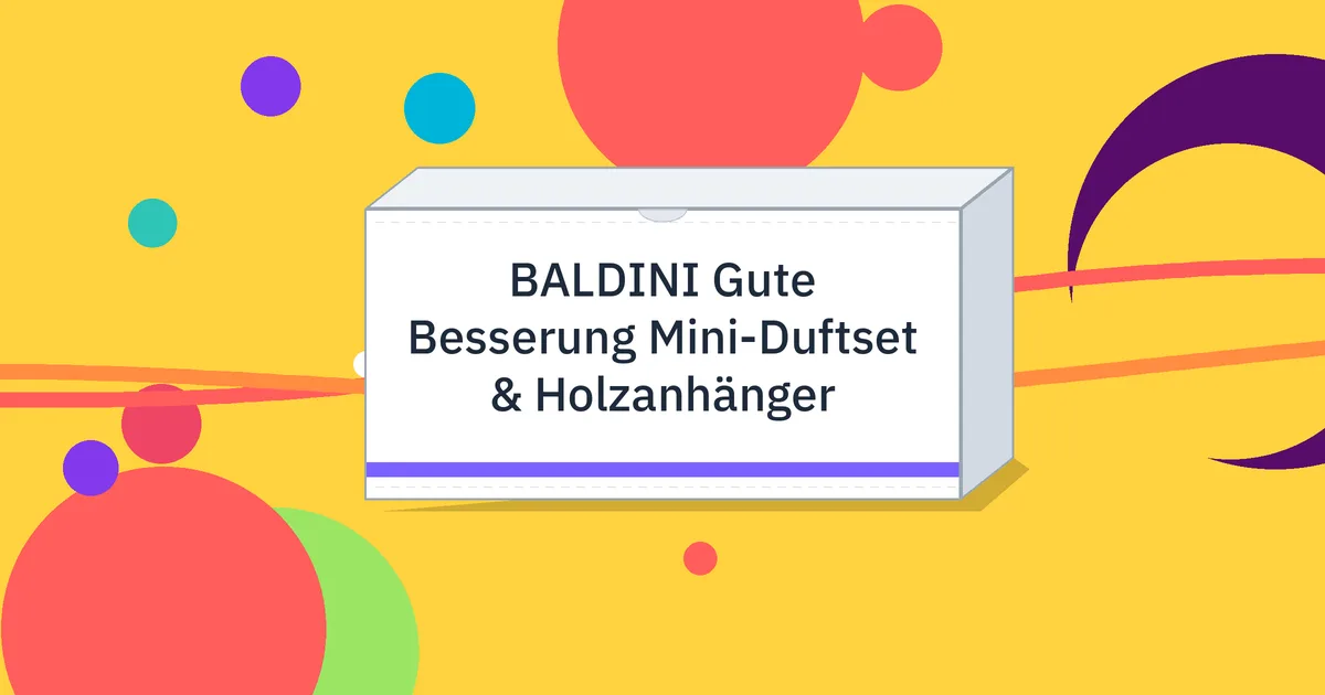 Symbolbild: Packung mit der Aufschrift BALDINI Gute Besserung Mini-Duftset & Holzanhänger (PZN 18446469) – Verfügbarkeit und Bezug in Apotheken in Frankfurt am Main