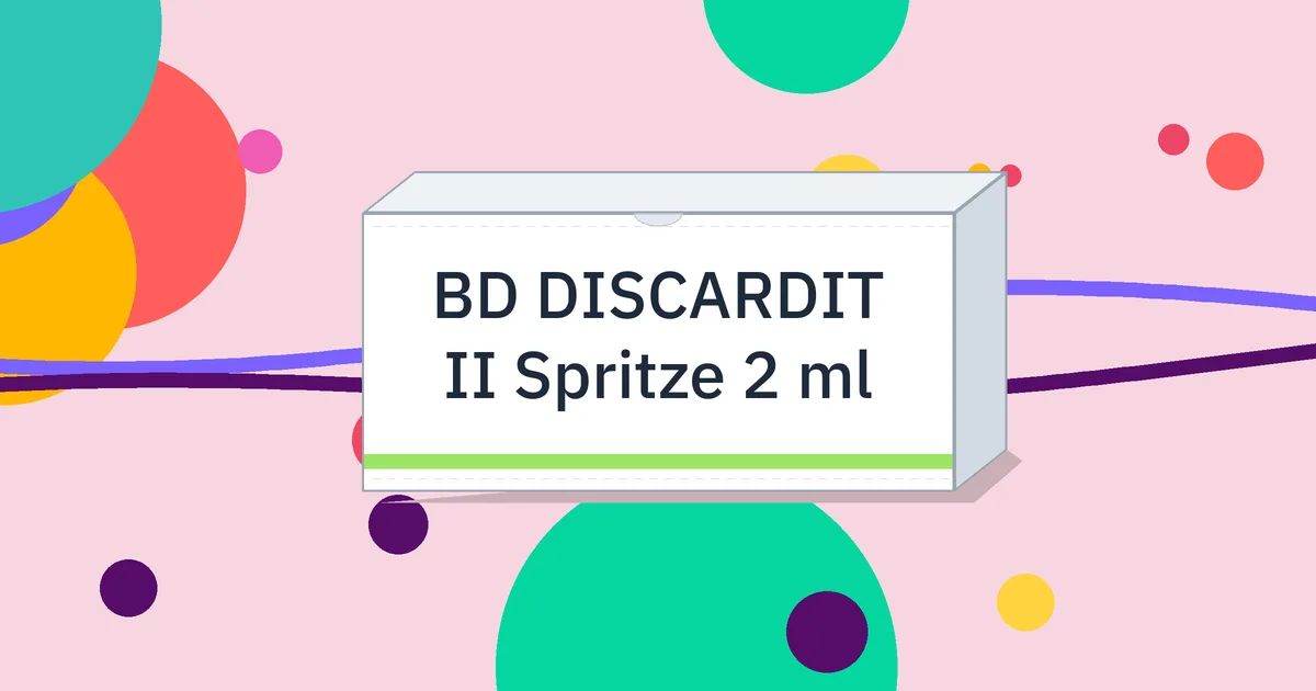 Symbolbild: Packung mit der Aufschrift BD DISCARDIT II Spritze 2 ml (PZN 03626800) – Verfügbarkeit und Bezug in Apotheken in Frankfurt am Main