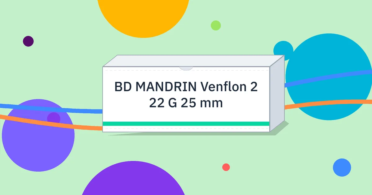 Symbolbild: Packung mit der Aufschrift BD MANDRIN Venflon 2 22 G 25 mm (PZN 04250426) – Verfügbarkeit und Bezug in Apotheken in Frankfurt am Main