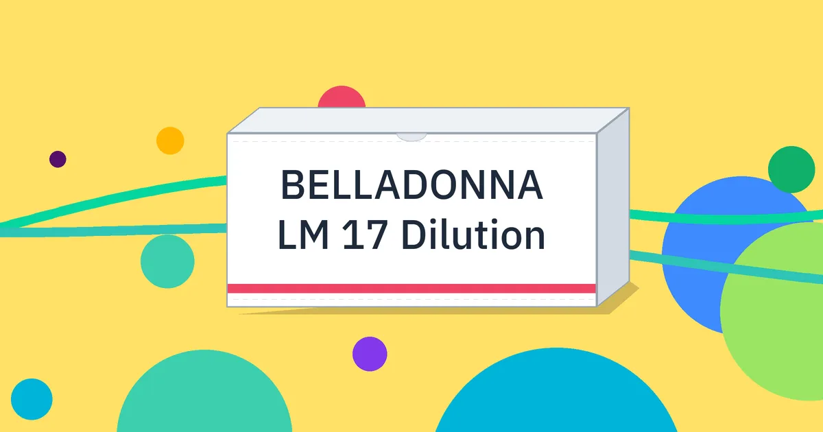 Symbolbild: Packung mit der Aufschrift BELLADONNA LM 17 Dilution (PZN 12791219) – Verfügbarkeit und Bezug in Apotheken in Frankfurt am Main
