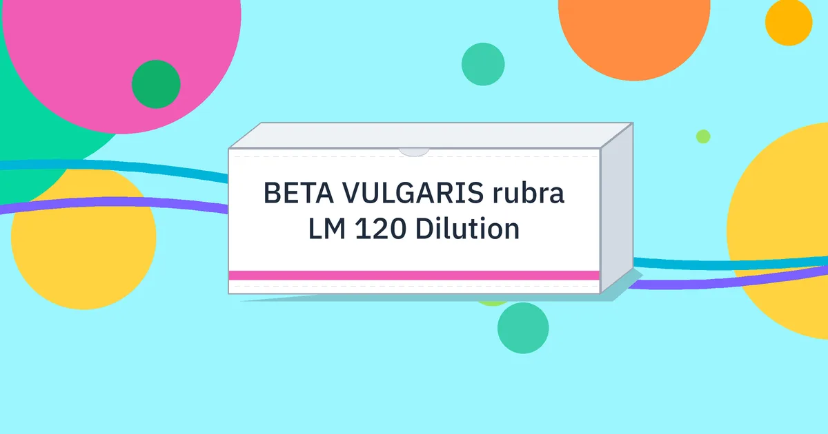 Symbolbild: Packung mit der Aufschrift BETA VULGARIS rubra LM 120 Dilution (PZN 13385680) – Verfügbarkeit und Bezug in Apotheken in Frankfurt am Main