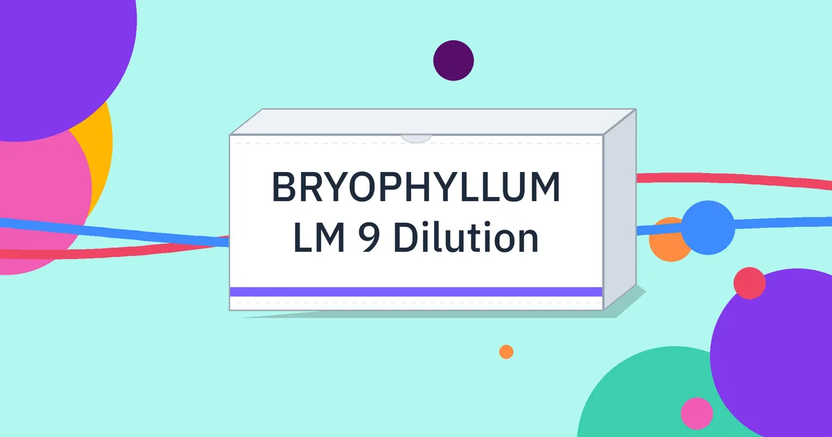 Symbolbild: Packung mit der Aufschrift BRYOPHYLLUM LM 9 Dilution (PZN 13397329) – Verfügbarkeit und Bezug in Apotheken in Frankfurt am Main