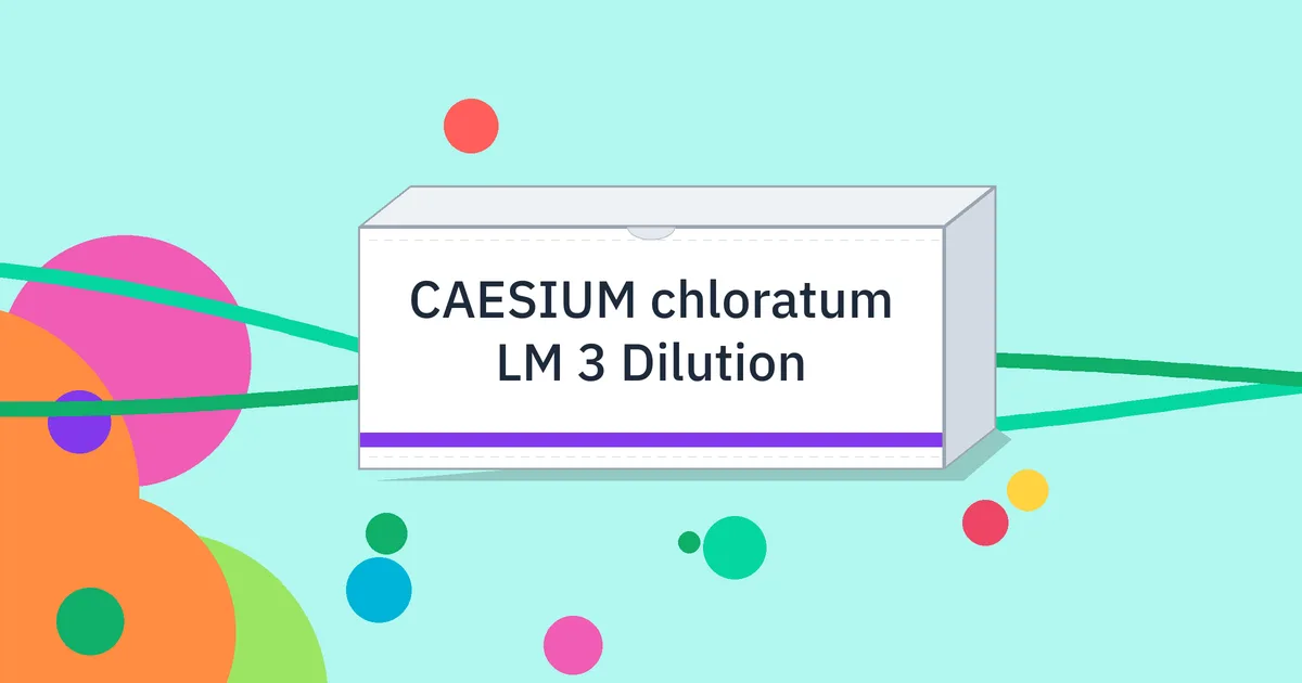 Symbolbild: Packung mit der Aufschrift CAESIUM chloratum LM 3 Dilution (PZN 12799043) – Verfügbarkeit und Bezug in Apotheken in Frankfurt am Main