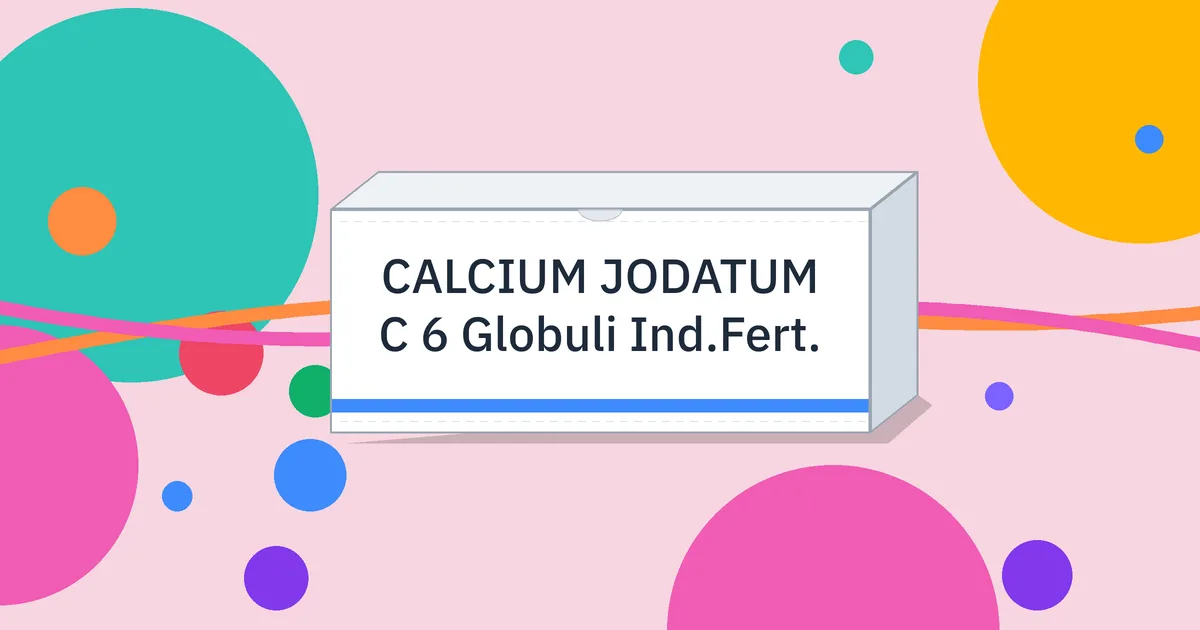 Symbolbild: Packung mit der Aufschrift CALCIUM JODATUM C 6 Globuli Ind.Fert. (PZN 17645913) – Verfügbarkeit und Bezug in Apotheken in Frankfurt am Main