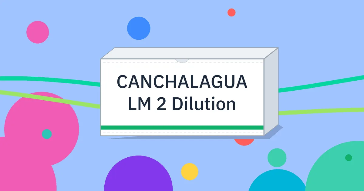 Symbolbild: Packung mit der Aufschrift CANCHALAGUA LM 2 Dilution (PZN 13412394) – Verfügbarkeit und Bezug in Apotheken in Frankfurt am Main