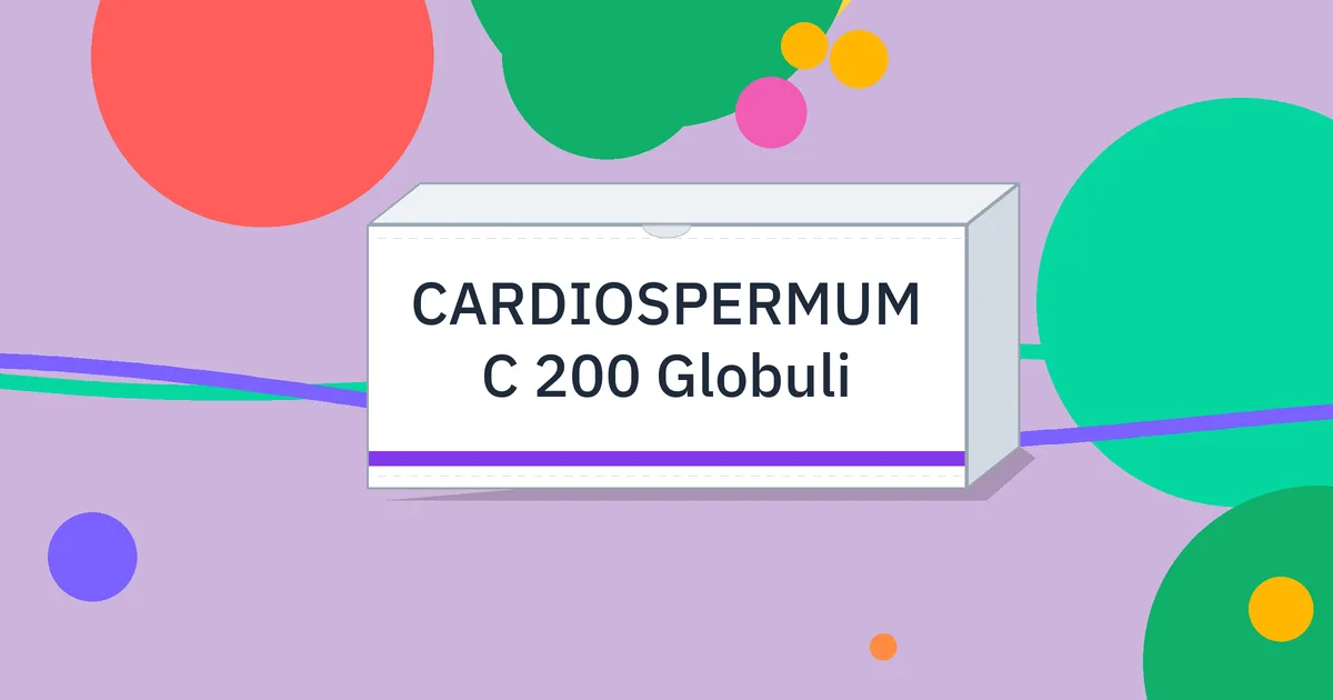 Symbolbild: Packung mit der Aufschrift CARDIOSPERMUM C 200 Globuli (PZN 07455695) – Verfügbarkeit und Bezug in Apotheken in Frankfurt am Main