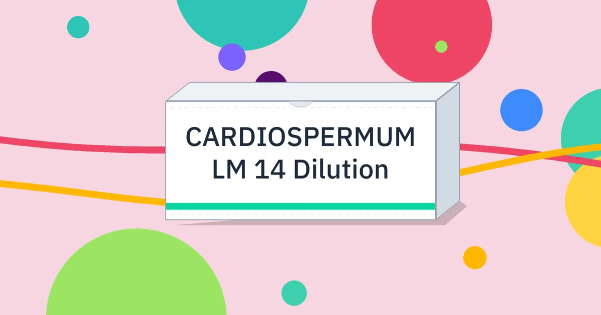 Symbolbild: Packung mit der Aufschrift CARDIOSPERMUM LM 14 Dilution (PZN 12810359) – Verfügbarkeit und Bezug in Apotheken in Frankfurt am Main