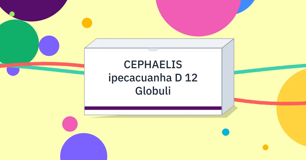 Symbolbild: Packung mit der Aufschrift CEPHAELIS ipecacuanha D 12 Globuli (PZN 11555600) – Verfügbarkeit und Bezug in Apotheken in Frankfurt am Main