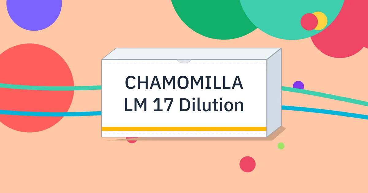 Symbolbild: Packung mit der Aufschrift CHAMOMILLA LM 17 Dilution (PZN 12812571) – Verfügbarkeit und Bezug in Apotheken in Frankfurt am Main