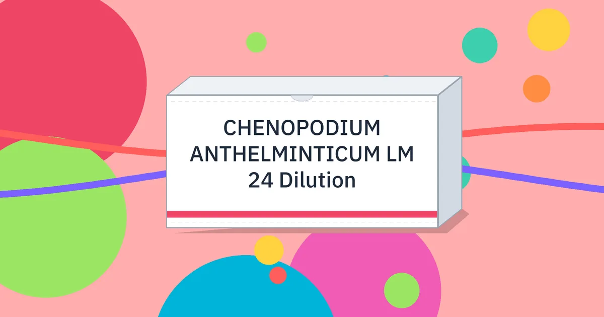 Symbolbild: Packung mit der Aufschrift CHENOPODIUM ANTHELMINTICUM LM 24 Dilution (PZN 13440976) – Verfügbarkeit und Bezug in Apotheken in Frankfurt am Main