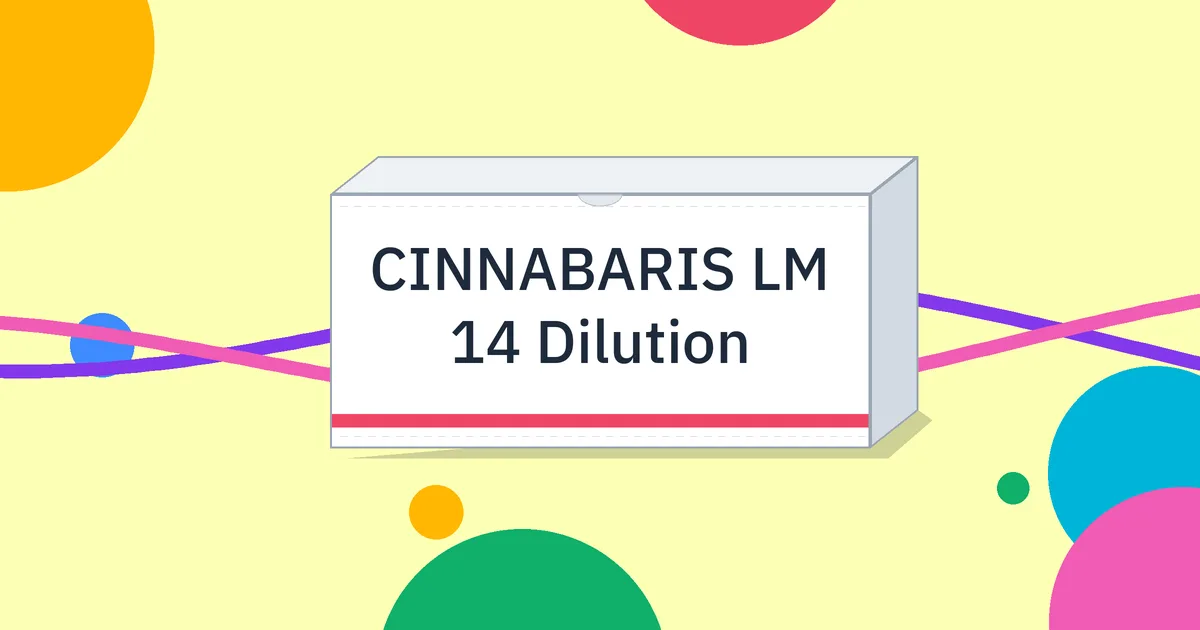 Symbolbild: Packung mit der Aufschrift CINNABARIS LM 14 Dilution (PZN 12820406) – Verfügbarkeit und Bezug in Apotheken in Frankfurt am Main
