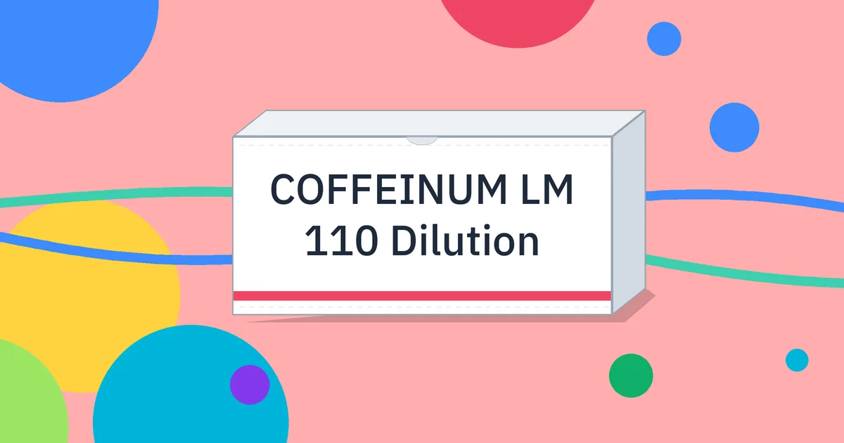 Symbolbild: Packung mit der Aufschrift COFFEINUM LM 110 Dilution (PZN 12832065) – Verfügbarkeit und Bezug in Apotheken in Frankfurt am Main
