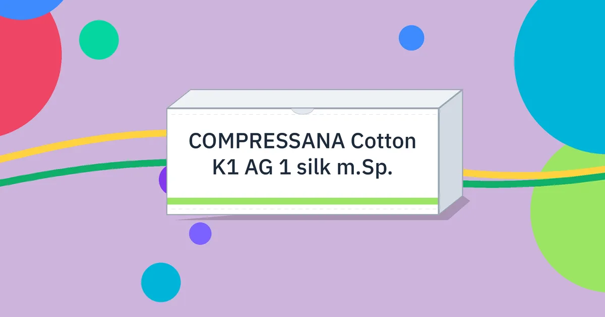 Symbolbild: Packung mit der Aufschrift COMPRESSANA Cotton K1 AG 1 silk m.Sp. (PZN 11392782) – Verfügbarkeit und Bezug in Apotheken in Frankfurt am Main