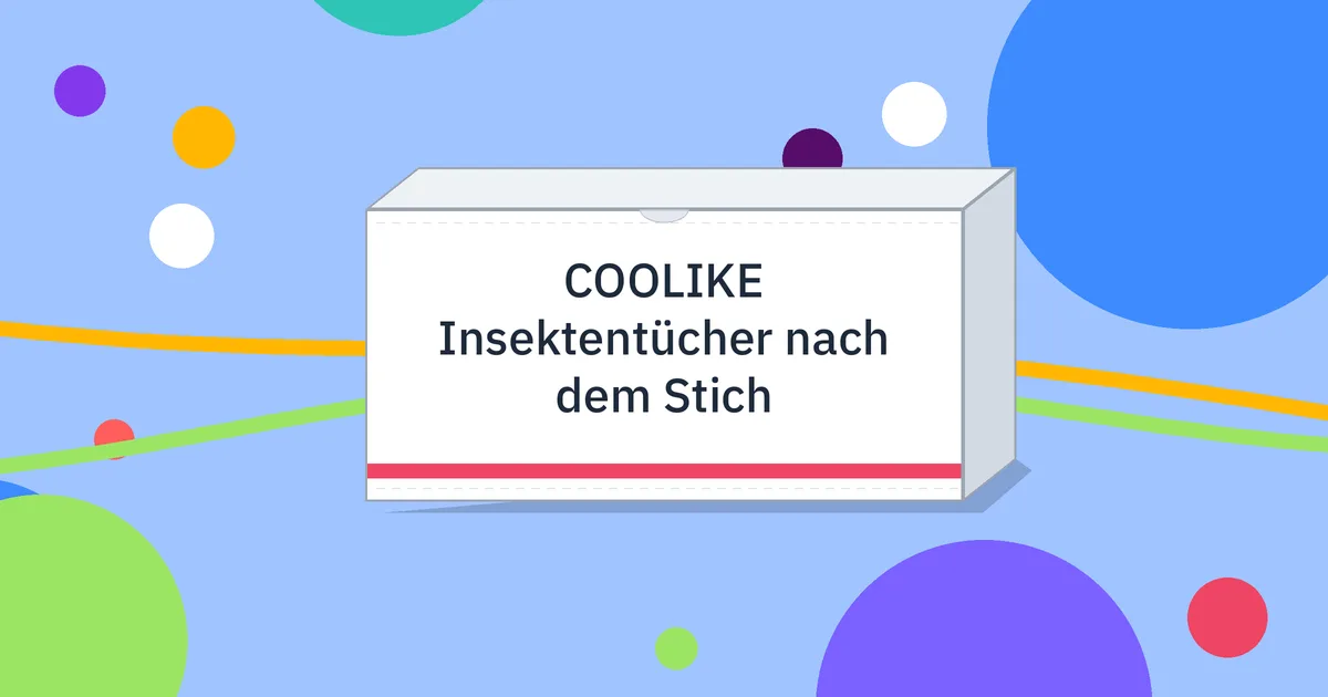 Symbolbild: Packung mit der Aufschrift COOLIKE Insektentücher nach dem Stich (PZN 04632257) – Verfügbarkeit und Bezug in Apotheken in Frankfurt am Main