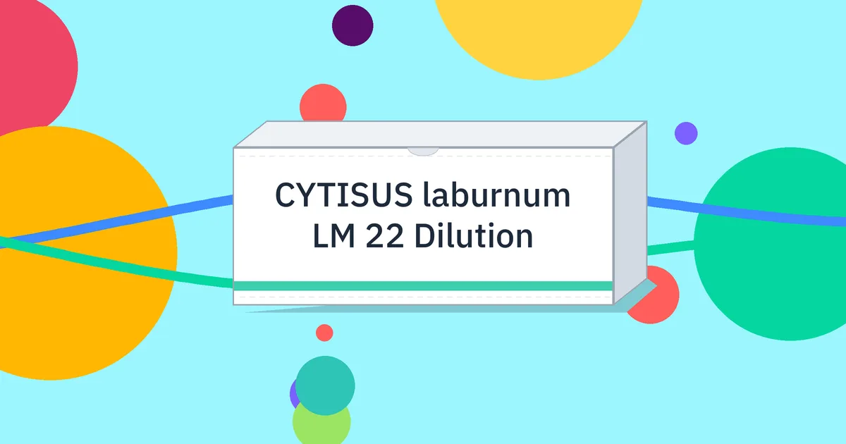 Symbolbild: Packung mit der Aufschrift CYTISUS laburnum LM 22 Dilution (PZN 13460625) – Verfügbarkeit und Bezug in Apotheken in Frankfurt am Main
