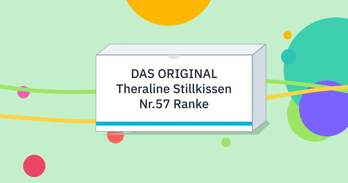 Symbolbild: Packung mit der Aufschrift DAS ORIGINAL Theraline Stillkissen Nr.57 Ranke (PZN 09532052) – Verfügbarkeit und Bezug in Apotheken in Frankfurt am Main