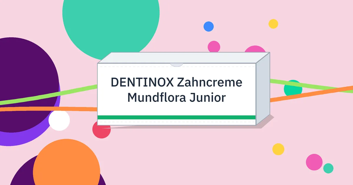 Symbolbild: Packung mit der Aufschrift DENTINOX Zahncreme Mundflora Junior (PZN 19401380) – Verfügbarkeit und Bezug in Apotheken in Frankfurt am Main
