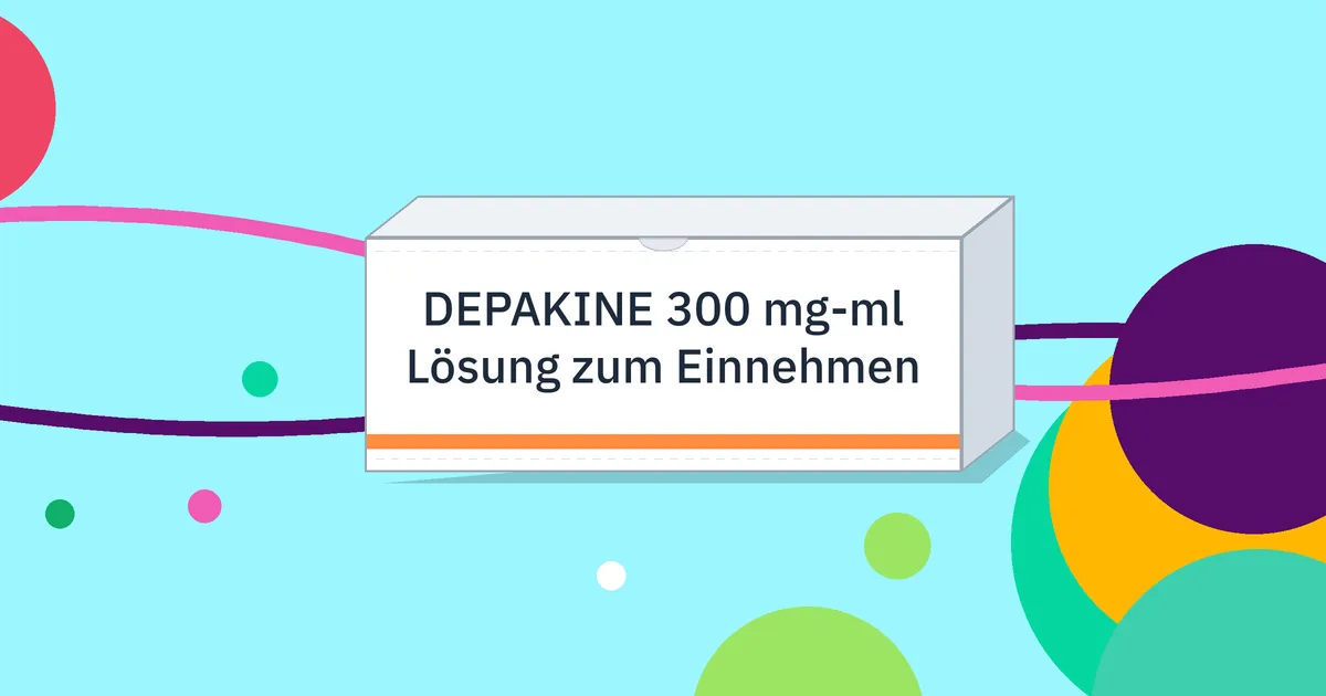 Symbolbild: Packung mit der Aufschrift DEPAKINE 300 mg-ml Lösung zum Einnehmen (PZN 12372907) – Verfügbarkeit und Bezug in Apotheken in Frankfurt am Main
