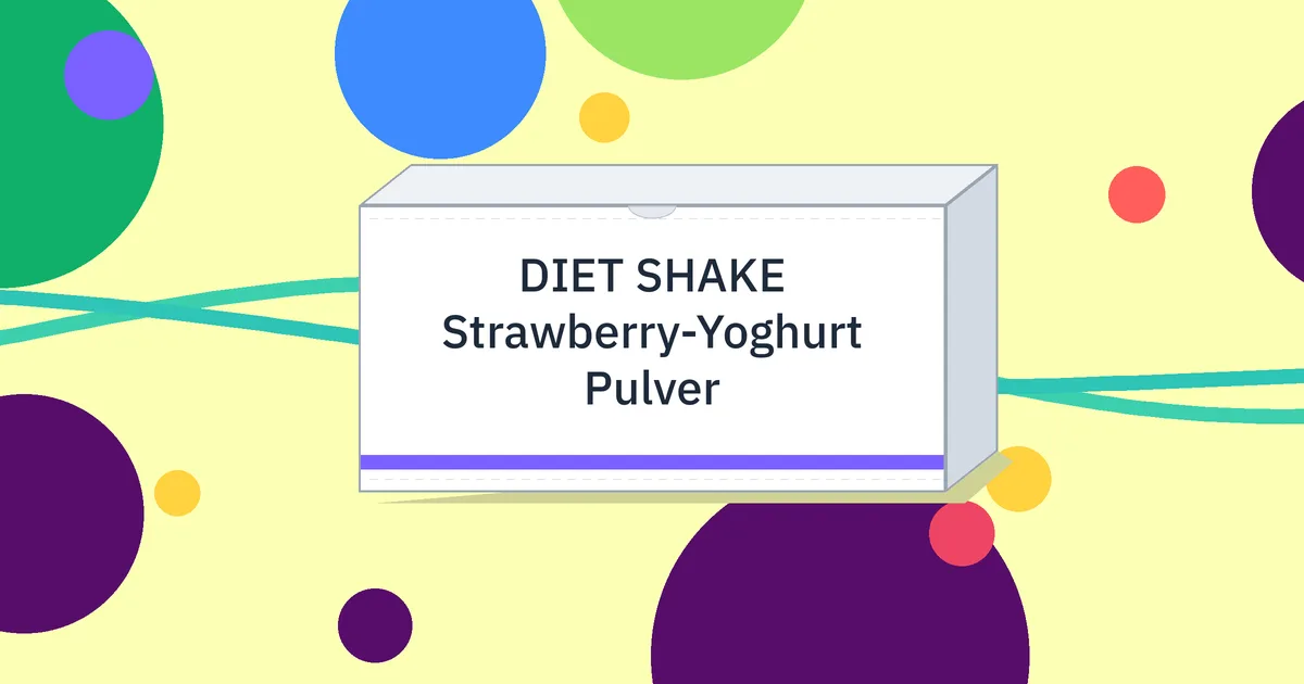 Symbolbild: Packung mit der Aufschrift DIET SHAKE Strawberry-Yoghurt Pulver (PZN 10527530) – Verfügbarkeit und Bezug in Apotheken in Frankfurt am Main