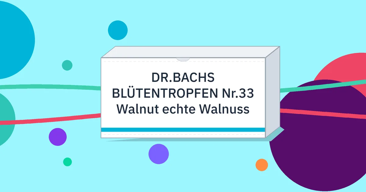 Symbolbild: Packung mit der Aufschrift DR.BACHS BLÜTENTROPFEN Nr.33 Walnut echte Walnuss (PZN 17193687) – Verfügbarkeit und Bezug in Apotheken in Frankfurt am Main