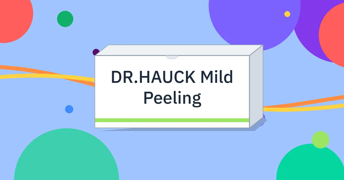 Symbolbild: Packung mit der Aufschrift DR.HAUCK Mild Peeling (PZN 17894438) – Verfügbarkeit und Bezug in Apotheken in Frankfurt am Main