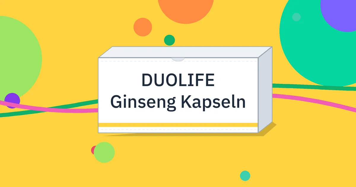 Symbolbild: Packung mit der Aufschrift DUOLIFE Ginseng Kapseln (PZN 19109136) – Verfügbarkeit und Bezug in Apotheken in Frankfurt am Main