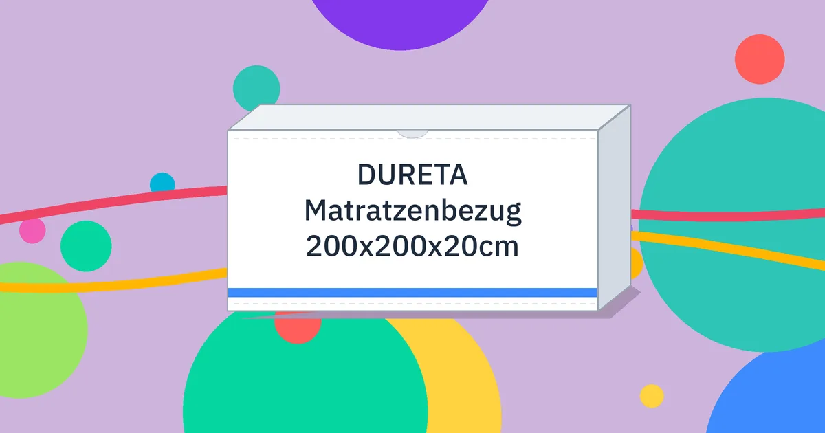 Symbolbild: Packung mit der Aufschrift DURETA Matratzenbezug 200x200x20cm (PZN 01855896) – Verfügbarkeit und Bezug in Apotheken in Frankfurt am Main